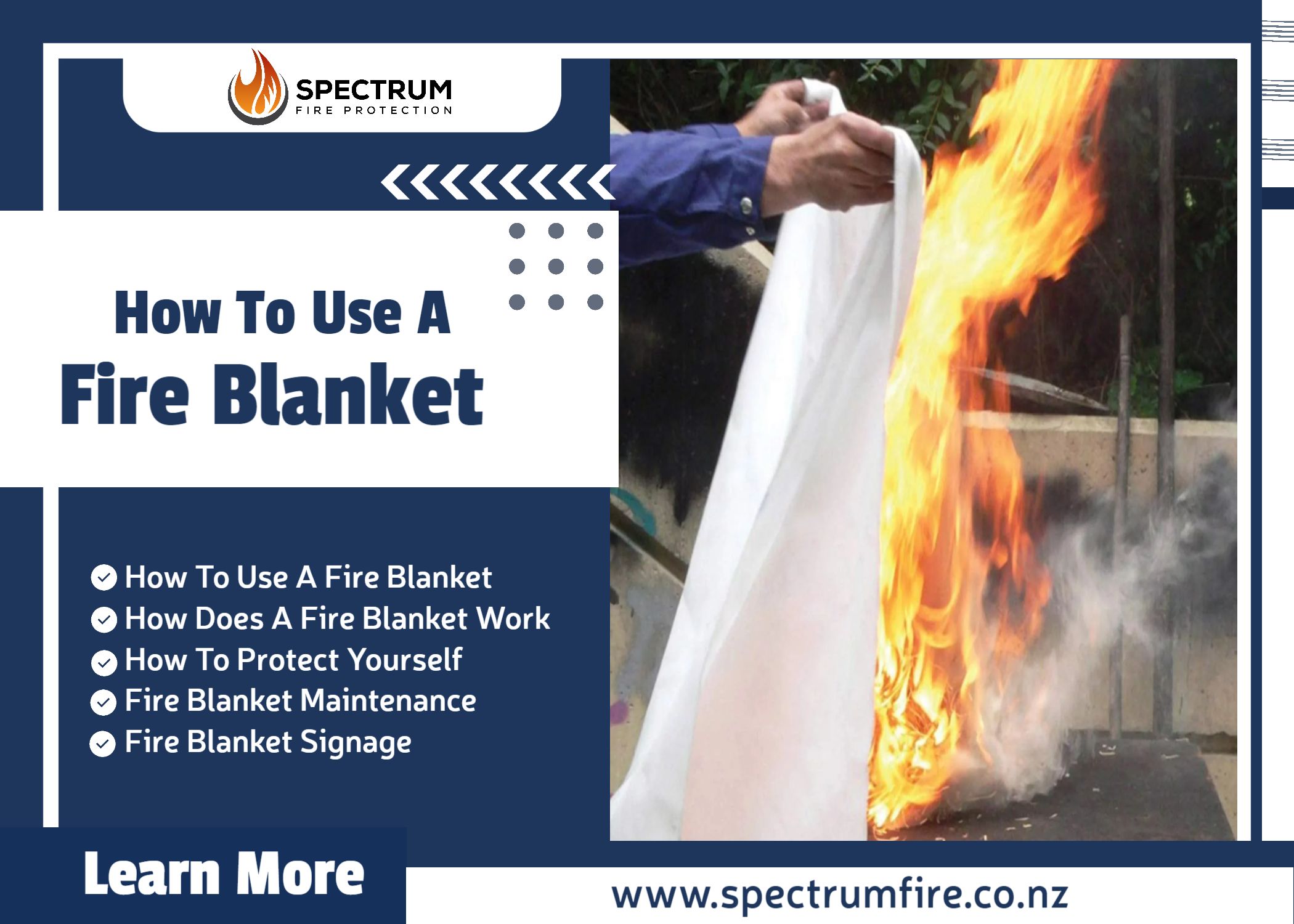 How To Use A Fire Blanket Spectrum Fire Protection How To Use A Fire Blanket Spectrum Fire Protection