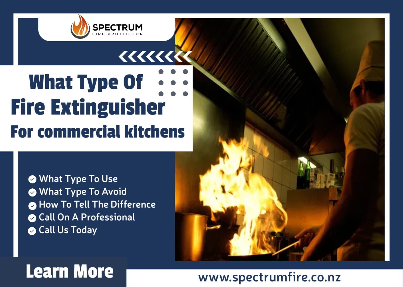 What Is The Right Fire Extinguisher For Commercial Kitchens? | Spectrum ...